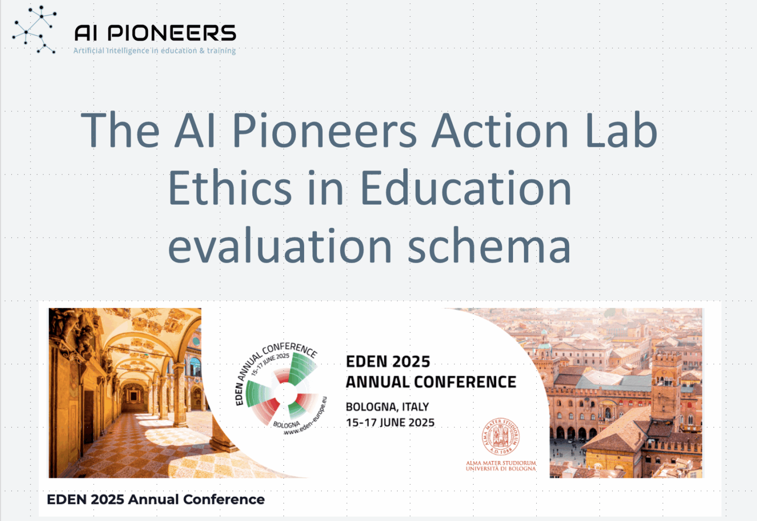 AI Pioneers – A network for pioneers of AI in Education